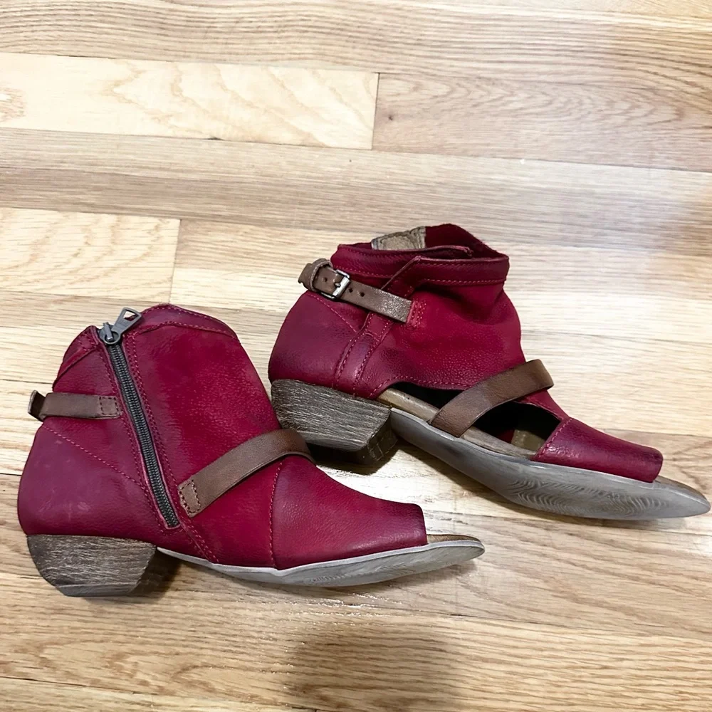 Miz Mooz | Shoes | Miz Mooz Carter Mini Heel In Cherry | Poshmark